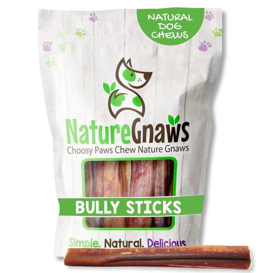 6" Jumbo Bully Sticks | Natural Dog Chew Treats | Nature Gnaws | 3 ...